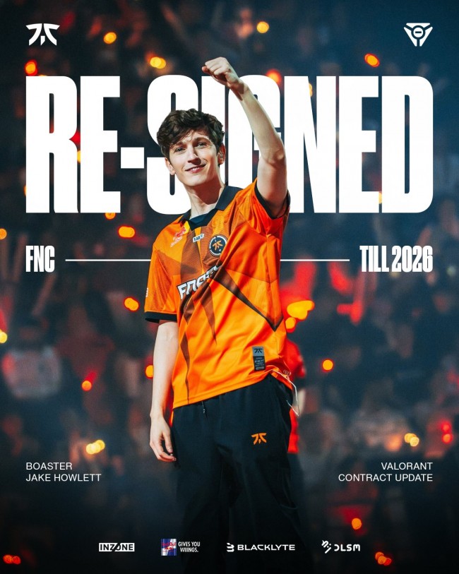 Fnatic uzamkne Boaster pro sezónu 2026 Valorant